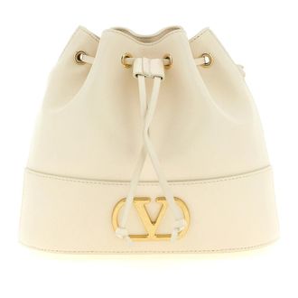 Valentino Garavani Mini VLogo Signature Bucket Bag - - Bags - Damen - Beige - ONE SIZE