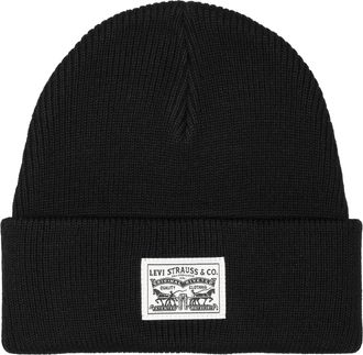 Levi's M&uuml;tze Backpatch Beanie Caviar Black