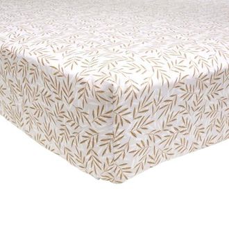 Origin Store Drap Housse imprim&eacute; en Lyocell, Margot, 160 x 200 cm, Origin, Beige