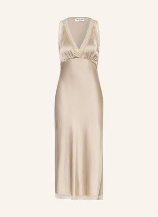 Lollys Laundry Lollys Laundry Satinkleid Clarill Mit Spitze beige