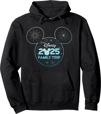 Disney Mickey Mouse Icon Fireworks Vacation Family Trip 2025 Pullover Hoodie