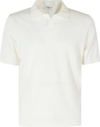 KANGRA Homme, Tops, Blanc, Taille: 2XL Polo Maglia Collo Skipper Cotone 1Filo