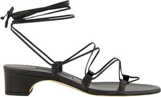 Manolo Blahnik Femme, Chaussures, Noir, Taille: 39 EU Sandales Dellasan
