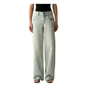 Miss Sixty Studded Wide Jeans - - Jeans - Damen - Blau - W28