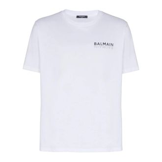 Balmain T-Shirt mit Logo-Print - - Tops - Herren - Wei&szlig; - S