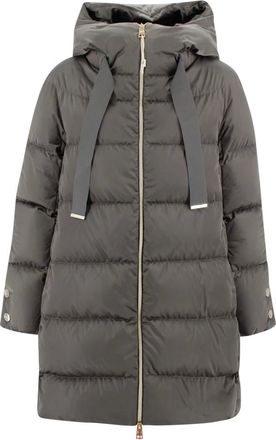 Herno Femme, Vestes, Gris, Taille: 44 FR Manteau de duvet anthracite luxueux