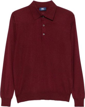 Fedeli Button-up Collar Polo Shirt