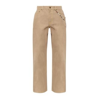 Casablanca Desert Canvas Wide Leg Hose - - Trousers - Damen - Beige - W24