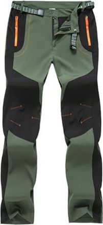 Generico Pantalon de Chasse Homme Softshell Anti-déchirure Léger Pantalon de Travail Imperméable Sport Pantalon de Randonnée Baggy Confortable Pantalon de Mont