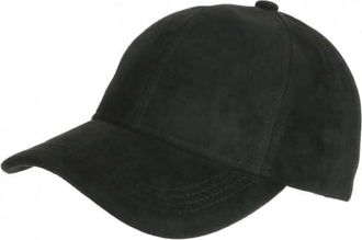 Nyls Création Casquette Daim Noire Classe Suedine Kalter Baseball - Taille Unique - Noir