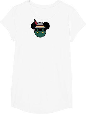 Disney Mickey Mouse Logo Oktoberfest German Hat & Lederhosen T-Shirt