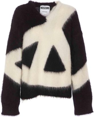 Moschino Rundhalspullover - Schwarz