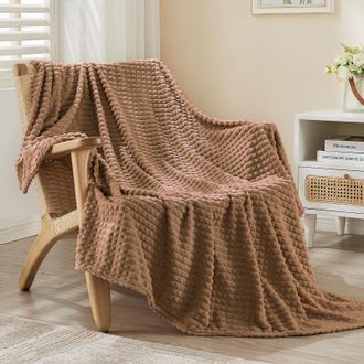 Emme Kuscheldecke Flauschige - 3D-Touch-Erlebnis 200x230cm Fleecedecke, Tagesdecke, Weiche Warme Wolldecke Überwurfdecke, Couchdecke, Decke für Sofa, Wohnd