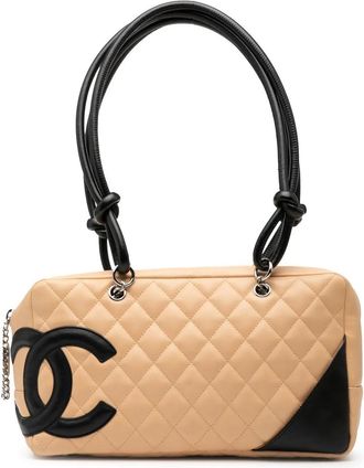 Chanel Hobo Bags - Large Quilted Lambskin Cambon Ligne Shoulder Bag - Gr. unisize - in Braun - f&uuml;r Damen