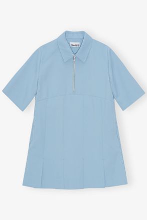 Ganni Robe mini de tailleur en serg&eacute; bleu clair - Taille 44 - Pour Femme