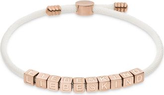 Liebeskind BERLIN Bracelet - Elegantes Armband aus poliertem Edelstahl - IP Ros&eacute;gold - Verstellbar bis 21 cm - wasserfest & hautfreundlich