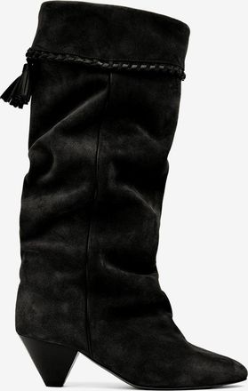 Isabel Marant Bottes Elita - Femme - Noir D&eacute;lav&eacute; - Taille37 - Isabel Marant