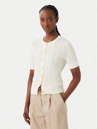 Tommy Hilfiger Strickjacke Summer WW0WW50070 Creme Slim Fit