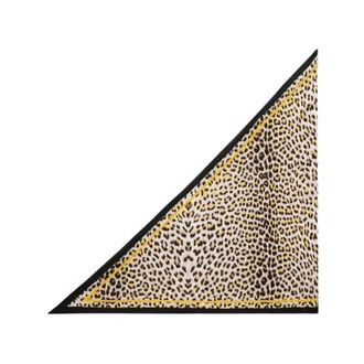 Roberto Cavalli Femme, Accessoires, Multicolore, Taille: ONE Size Pop Jaguar Print Silk Scarf