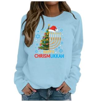 Generic 2026 Printemps L&eacute;ger Col Ras du Cou Sweat-shirt &agrave; Manches Longues D&eacute;contract&eacute; Pull Haut Doux Thermique Loungewear pour Automne Hiver Saison Confortabl