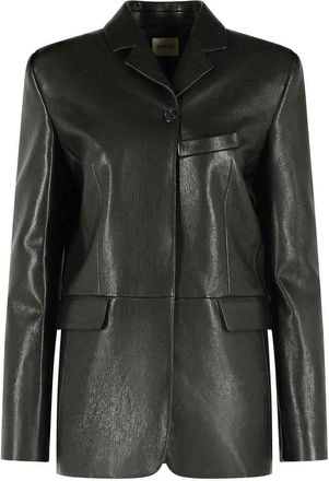 Khaite Blouson En Cuir - Noir