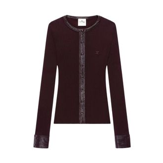 Courr&egrave;ges Damen, Strickwaren, Rot, LGr&ouml;&szlig;e