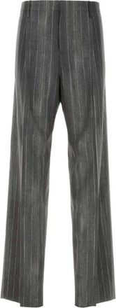 Versace Homme, Pantalons, Gris, Taille: L Pantalon en laine imprim&eacute;e
