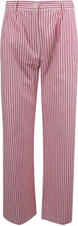 Ermanno Scervino Femme, Pantalons, Rose, Taille: 38 FR Pantalon Large en Coton