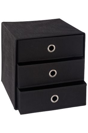 CARRYHOME Faltbox, Schwarz, Silber, Metall, Textil, Karton, 32x32x31.5 cm, faltbar, Ordnen & Aufbewahren, Aufbewahrungsboxen, Faltboxen