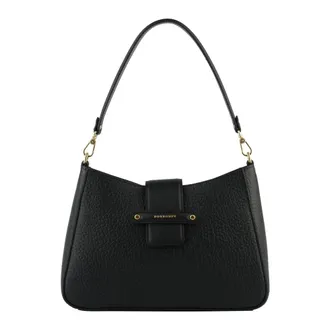 Pourchet Femme, Sacs, Noir, Taille: ONE Size Sac &agrave; bandouli&egrave;re en cuir Noir