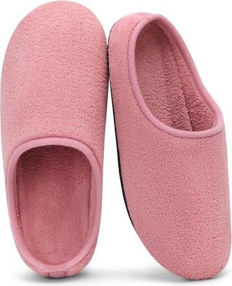 Mishansha Chaussons Femme Polaire Corail Anti-dérapant Hiver Confort Chauds Accueil Pantoufles Rose GR.37