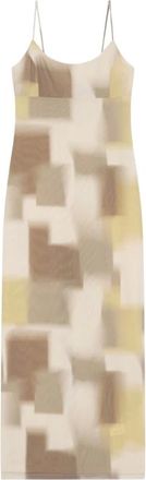 A|X Armani Exchange Femme, Robes, Multicolore, Taille: 38 FR Abito Lungo Mesh Elasticizzato