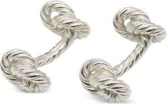 Hermès boutons de manchette à design noué - Argent