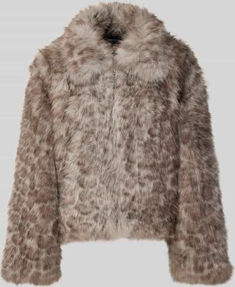 Vero Moda Webpelzjacke mit verdeckter Knopfleiste