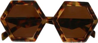 Dansk Copenhagen Femme, Accessoires, Brun, Taille: ONE Size Viola Leopard Lunettes de soleil