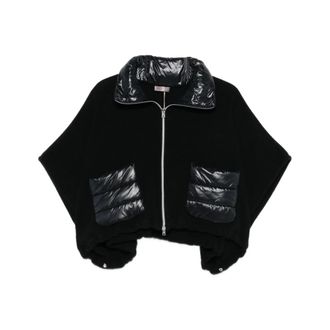 Herno Femme, Vestes, Noir, Taille: 38 FR Cape &Eacute;l&eacute;gante avec Design Unique