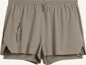 adidas 2-In-1-Laufshorts braun