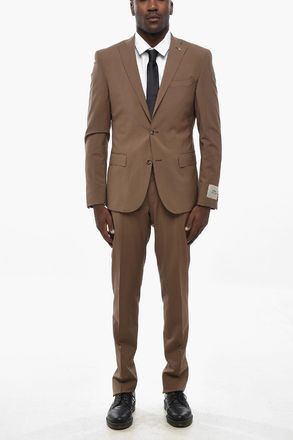 Corneliani CC COLLECTION Stretch Wool Anzug With Pattentaschen Corneliani