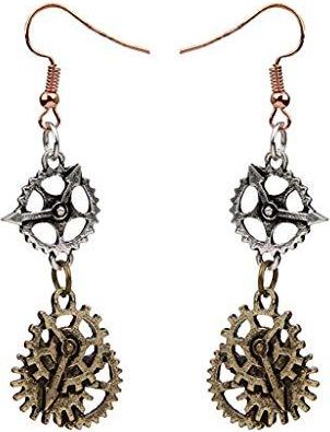 Generic 1 Paire de Boucles doreilles Steampunk hame&ccedil;on Design en Alliage de Bronze Bijoux de Mode Oreille tr&egrave;s Pratique et Populaire Attractive