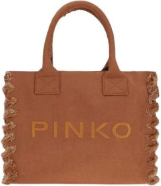 Pinko Pinko, Femme, Sacs, Brun, Taille: ONE Size Tote Bag