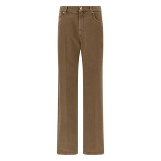 Brunello Cucinelli Zeitgem&auml;&szlig;e- locker geschnittene Hose - - Jeans - Damen - Braun - 2XS