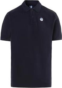 North Sails North Sails Polo Homme Manches Courtes avec col et Boutons Article 692451 Polo Basique Manches Courtes, 0802 Navy Blue, M