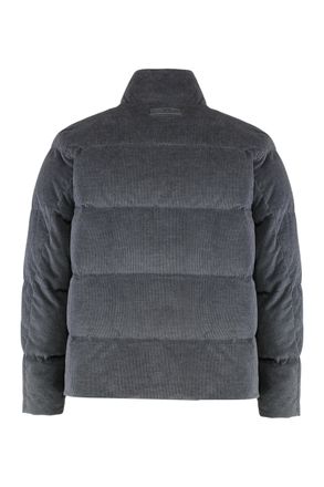 Paul & Shark Mens Ultralight Down Jacket Cashmere And Cotton Grey Padded &
