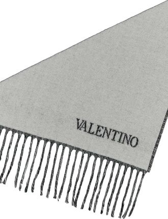 Valentino Garavani Avorionero Virgin Wool Cashmere Sciarpe E Foulard Scarfs