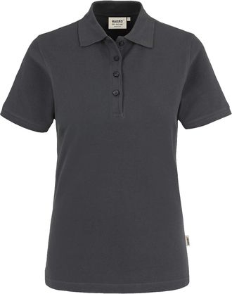 HAKRO Damen Polo-Shirt Classic - 110 - anthrazit - Gr&ouml;&szlig;e: 3XL