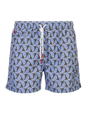 Kiton Short De Bain - Bleu