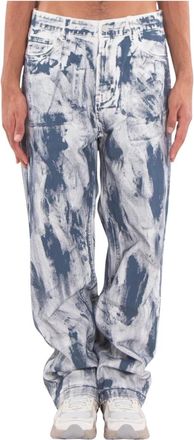 Arte Homme, Jeans, Multicolore, Taille: W34 Painted Markings Jeans
