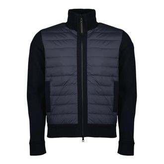 Moncler Homme, Pulls, Bleu, Taille: 2XL Cardigan en Tricot