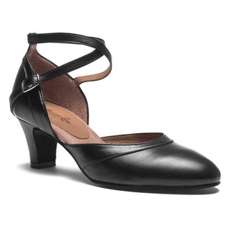 Rumpf Premium Line Handmade Barbara Damen Tanzschuhe Pumps Wildleder schwarz 37