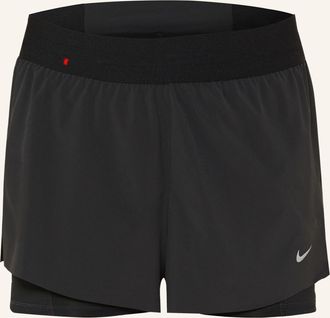 Nike 2-In-1-Laufshorts Dri-Fit Swift schwarz